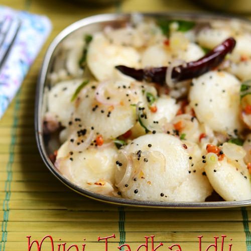 Mini idli tadka | Thalippu idli recipe - Raks Kitchen