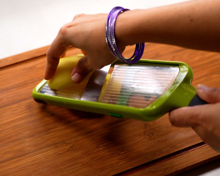 Coin Potato Fry Recipe - Raks Kitchen