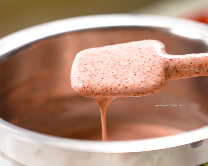 Ragi Dosa Batter Recipe - Raks Kitchen